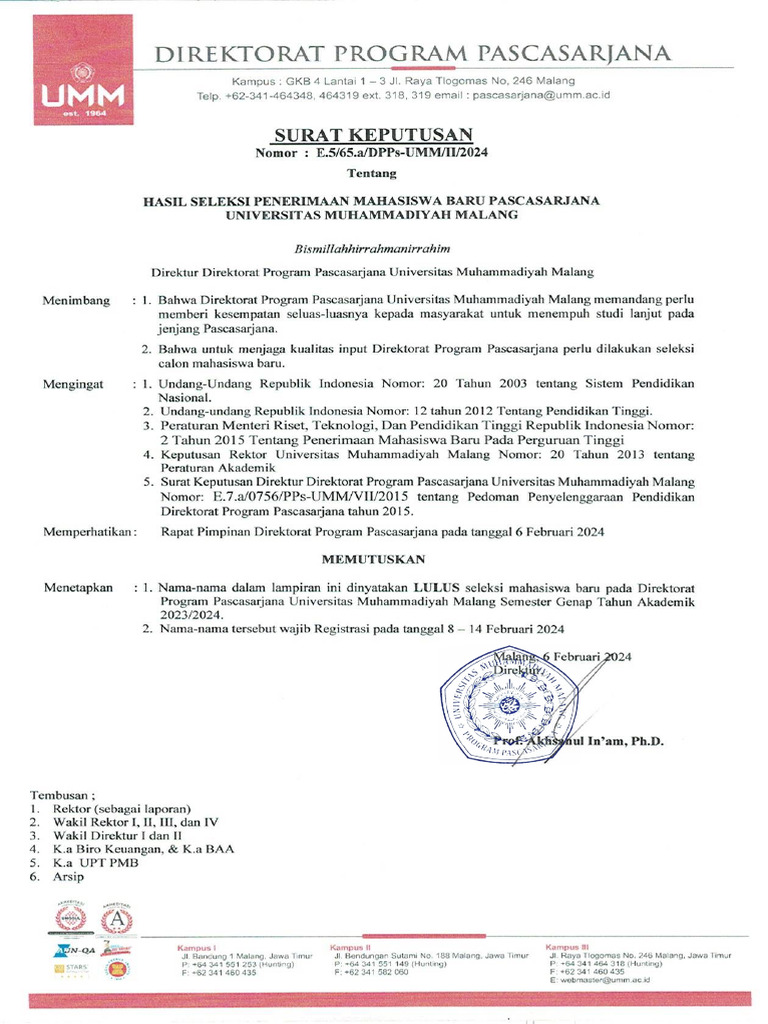 SK PMB Genap 23-24 | PDF