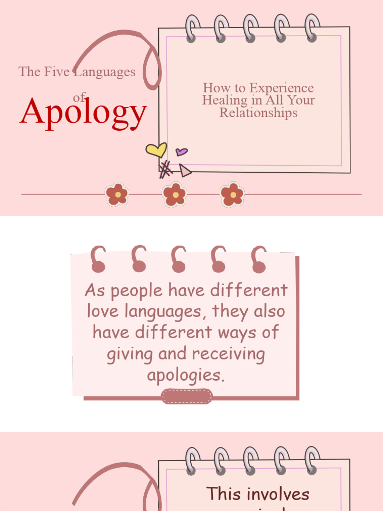 The Five Apology Languages | Download Free PDF | Psychology ...