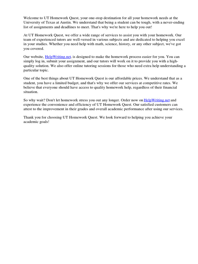 Ut Homework Quest | PDF | Nursing | Essays