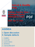 Clockwise Garment Insp Tops | PDF | Seam (Sewing) | Clothing