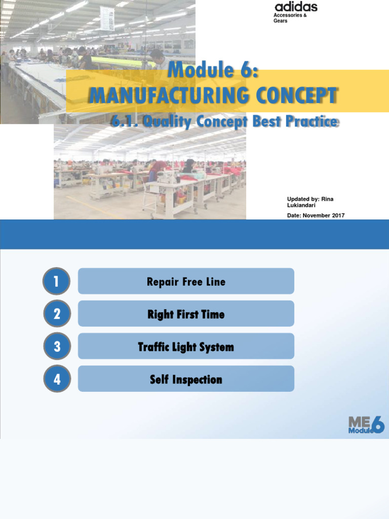 Adidas Quality Control Best Practices | PDF | Technology & Engineering