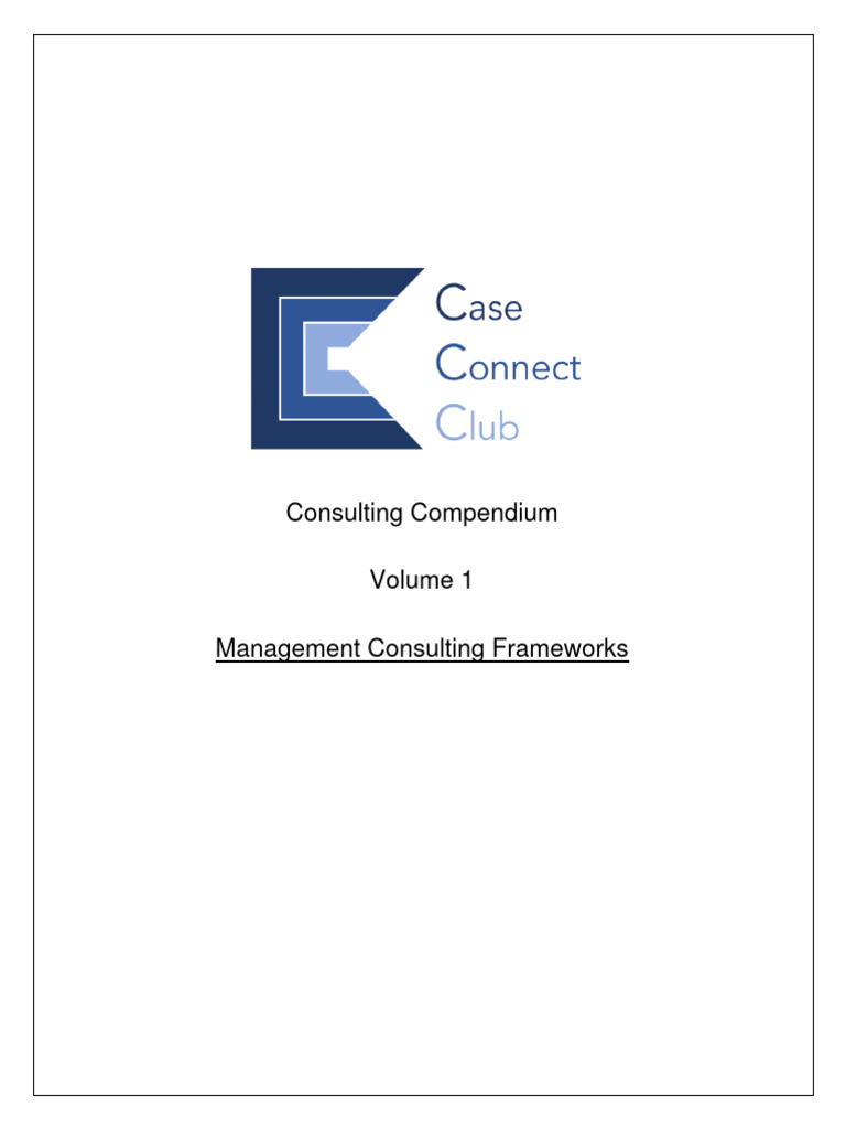 Management Consulting Frameworks Guide | PDF | Strategic Management ...