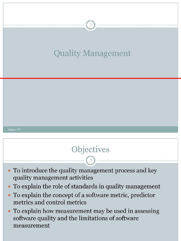 Quality Management | PDF