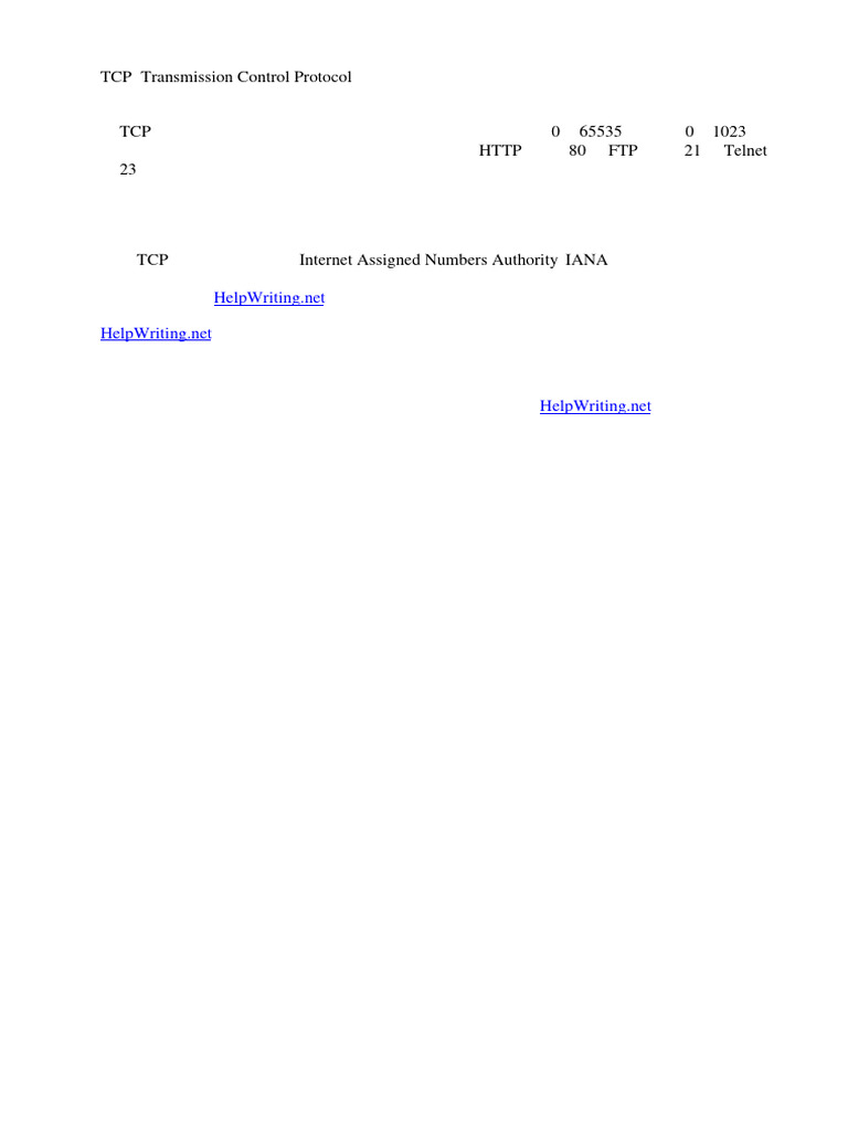TCP Port Assignments | Download Free PDF | Transmission Control Protocol | Port (Computer ...