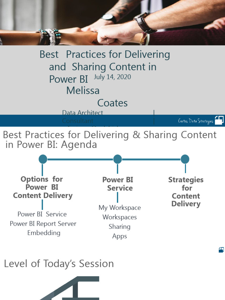 Best Practices For Delivering and Sharing Content in Power BI Melissa ...