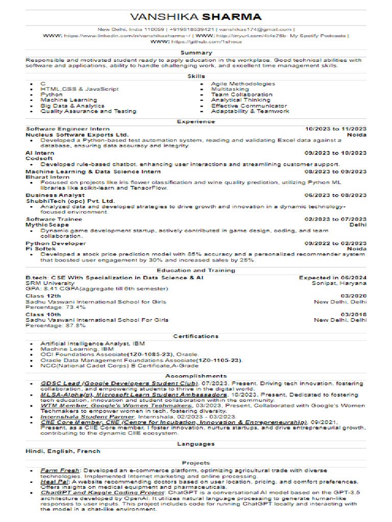 Updated Resume | PDF