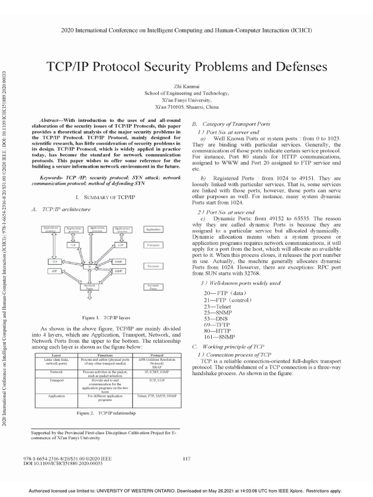 Kanmai 2020 | Download Free PDF | Transmission Control Protocol | Port (Computer Networking)