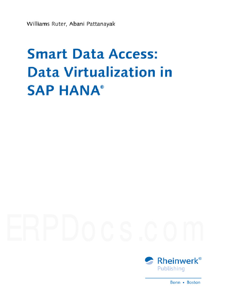 Smart Data Access - Data Virtualization in SAP HANA - ERPDocs ...
