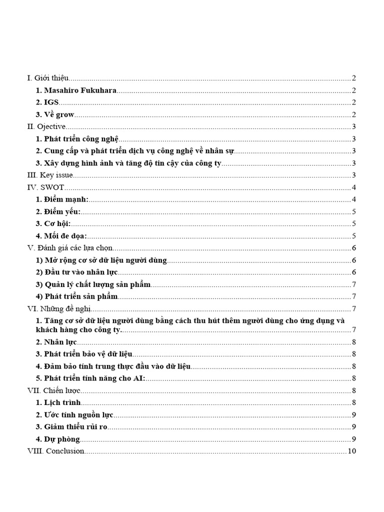 Bản tiếng việt grow case | PDF