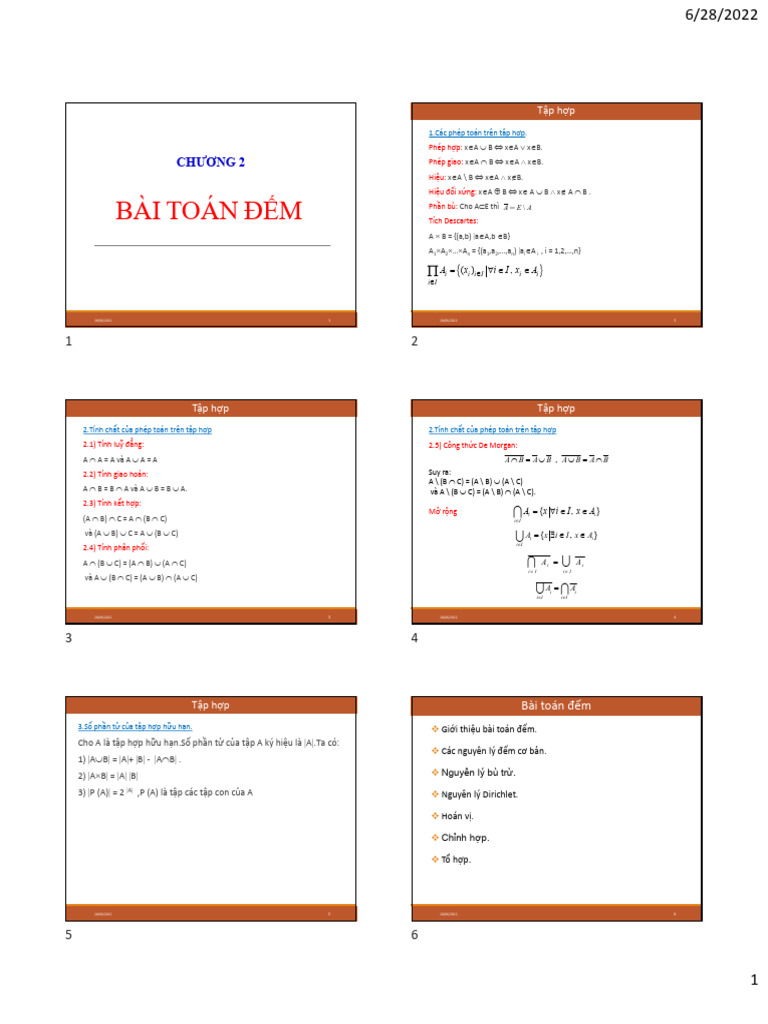 C2 BÀI TOÁN ĐẾM | PDF
