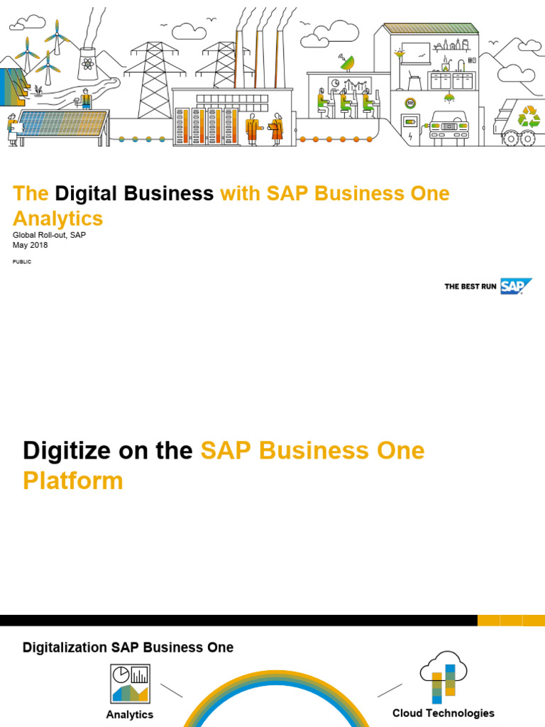 Digital Business With SAP Business One | PDF | Analytics | Internet Of Things