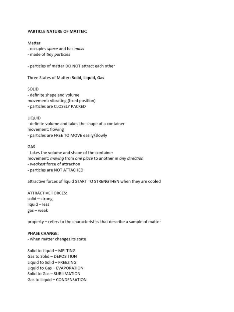 Science g8 Reviewer | PDF | Atomic Nucleus | Atoms