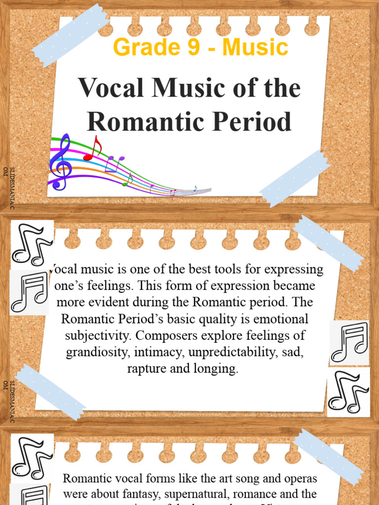 Romantic Period Vocal Music Guide | PDF | Singing | La Traviata