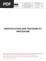 HSEQ MP 24 Identification and Traceability Sample | PDF | Product (Business) | Business