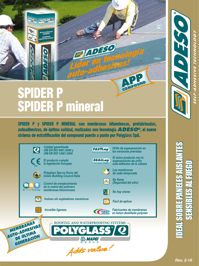Adeso Spider P | PDF | Aislamiento térmico | Patentar