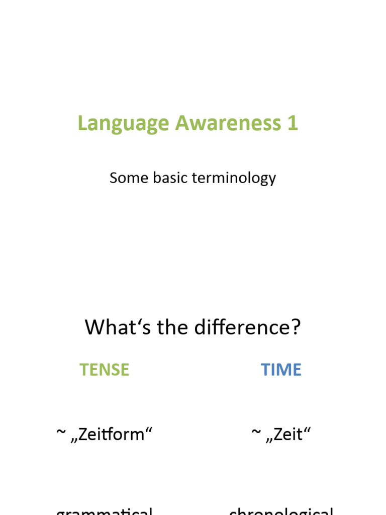 Intro - Time and Tense | PDF | Grammatical Tense | Language Mechanics