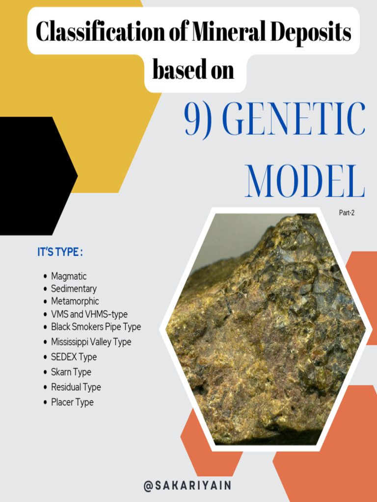 Classification of Mineral Deposits Based On: 9) Genetic Model | PDF ...