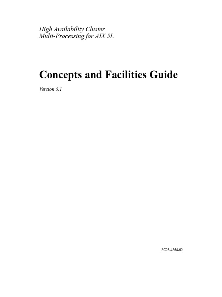 c2348642 HACMP Concepte | PDF | Computer Cluster | File System