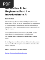 Generative Ai Fundamentals v1 | PDF | Artificial Intelligence | Intelligence (AI) & Semantics