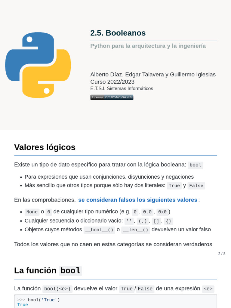 11_2.5. Booleanos | PDF | Informática | Álgebra de Boole
