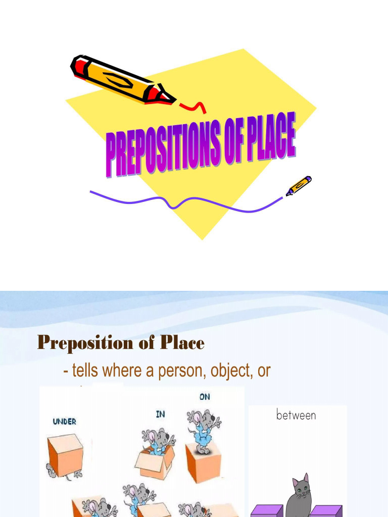 Prepositions of Place | PDF