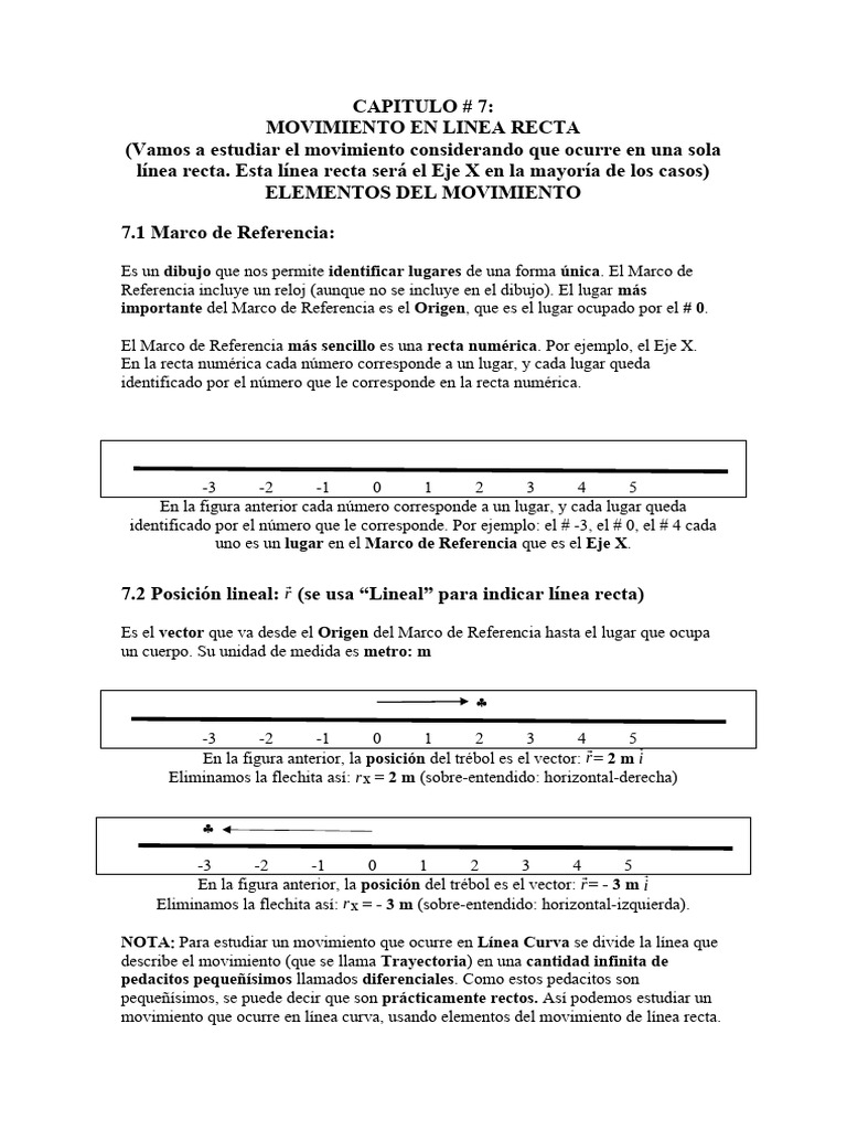 FIS BAS Cap 7 Mov en Linea Recta | PDF | Aceleración | Velocidad