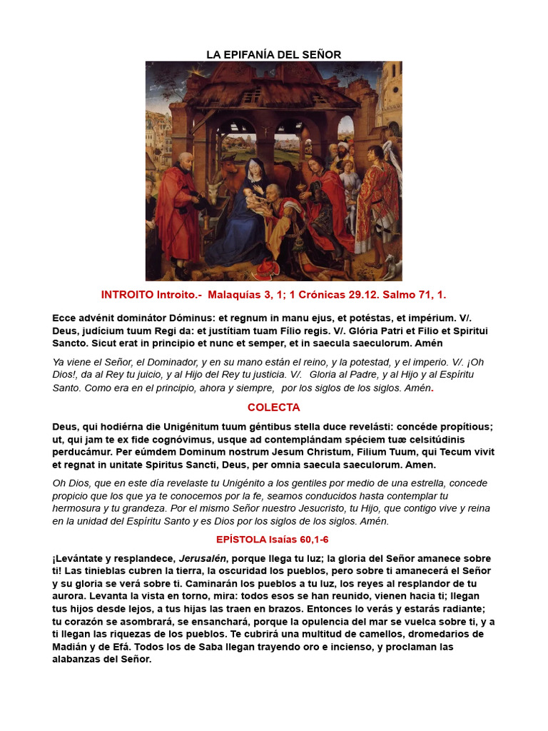 Epifanía | PDF | Contenido del Nuevo Testamento