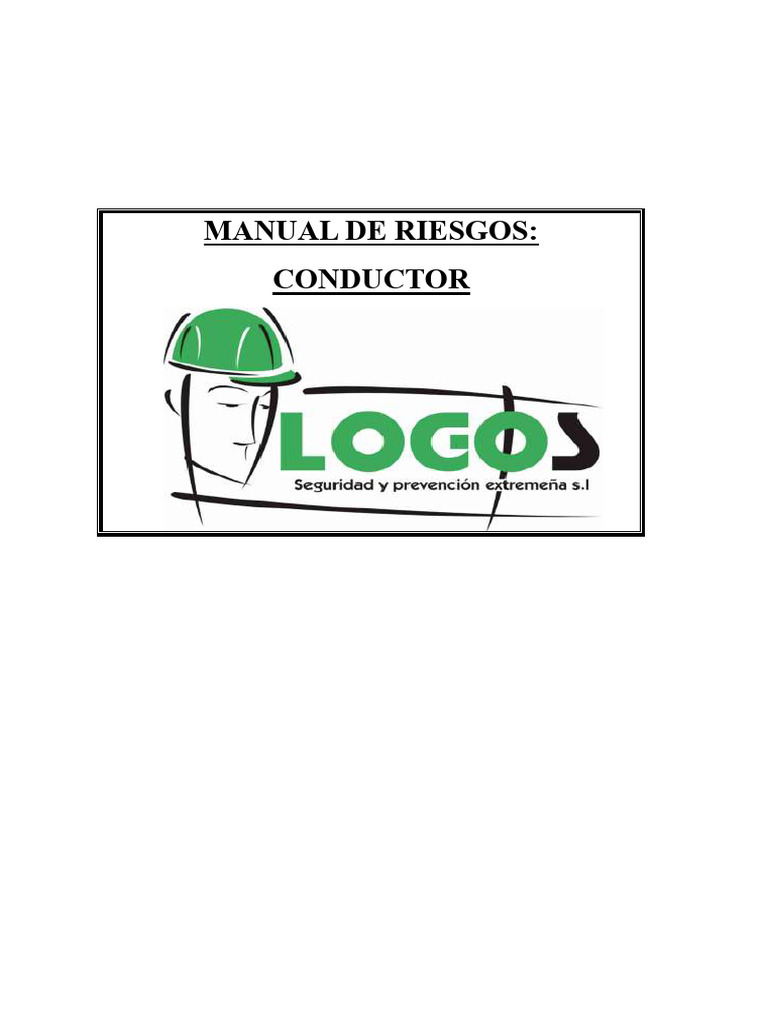 Manual de Riesgos, Conductor - Logos | PDF | Tráfico | Intersección ...