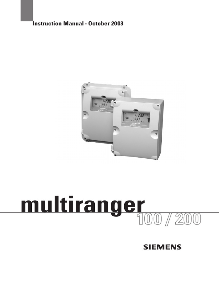 MultiRanger Manual 200 | PDF | Parameter (Computer Programming) | Relay