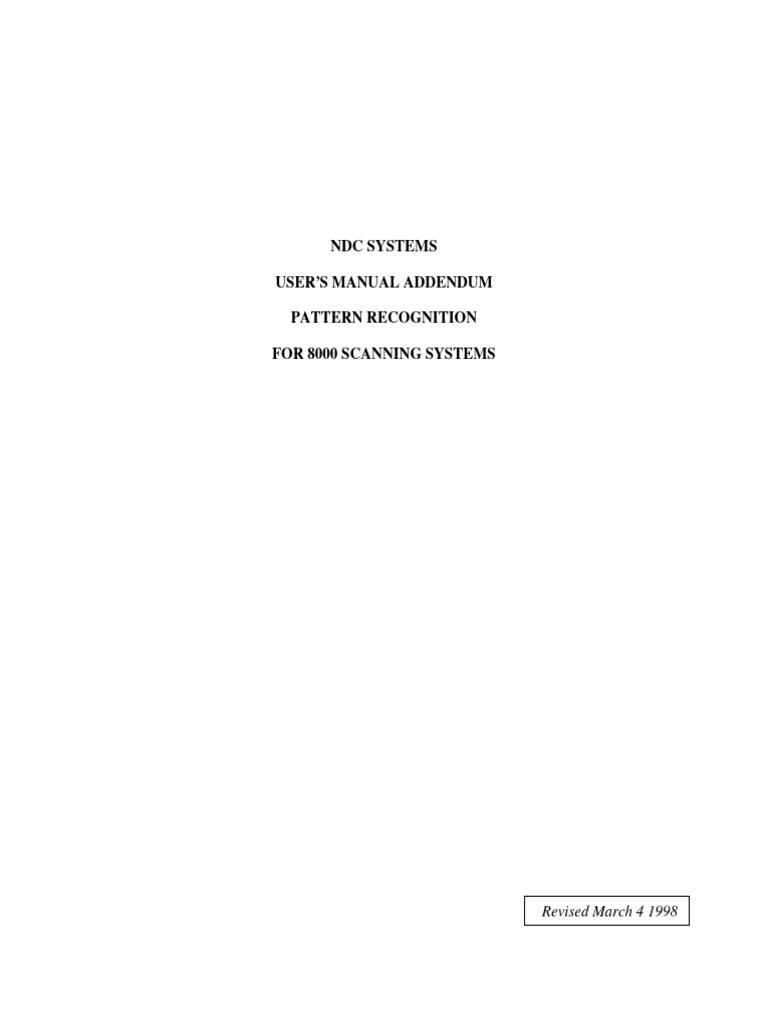 Pattern Recognition Pdf Image Scanner Pattern Recognition