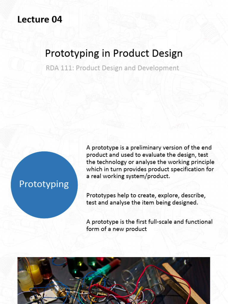 Lecture 04 (Prototyping) | PDF | 3 D Printing | Prototype