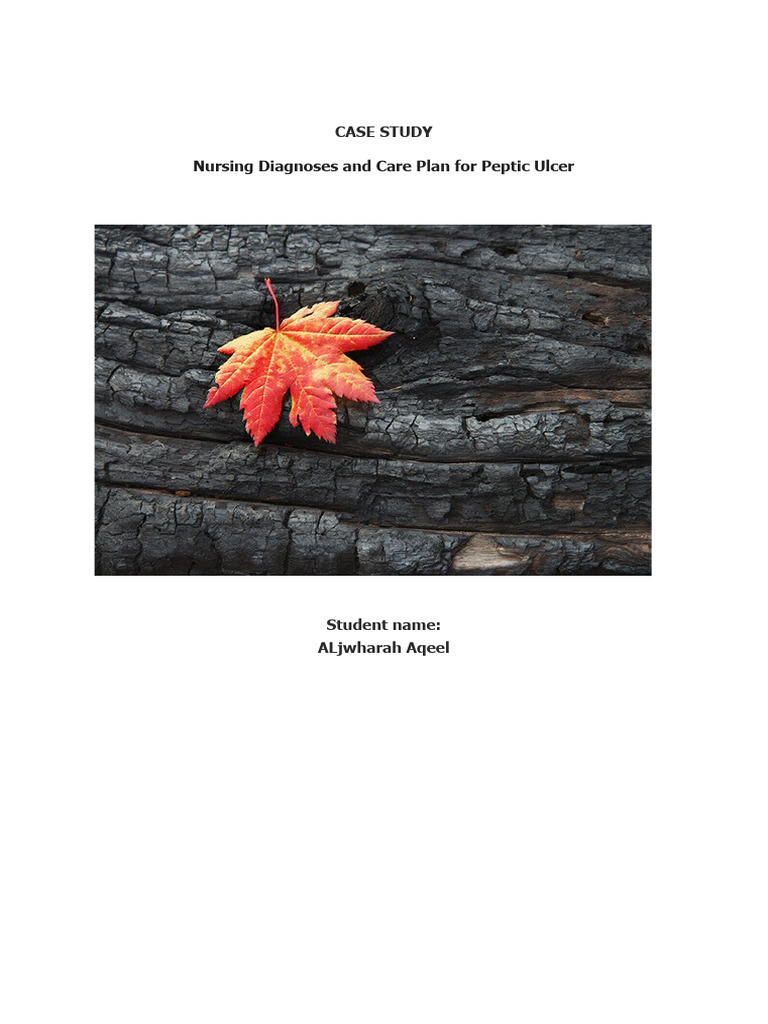 case study | PDF | Pain | Heartburn