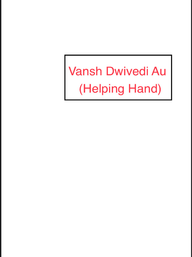 Ancient History English Vansh Dwivedi (Helping Hand) | PDF