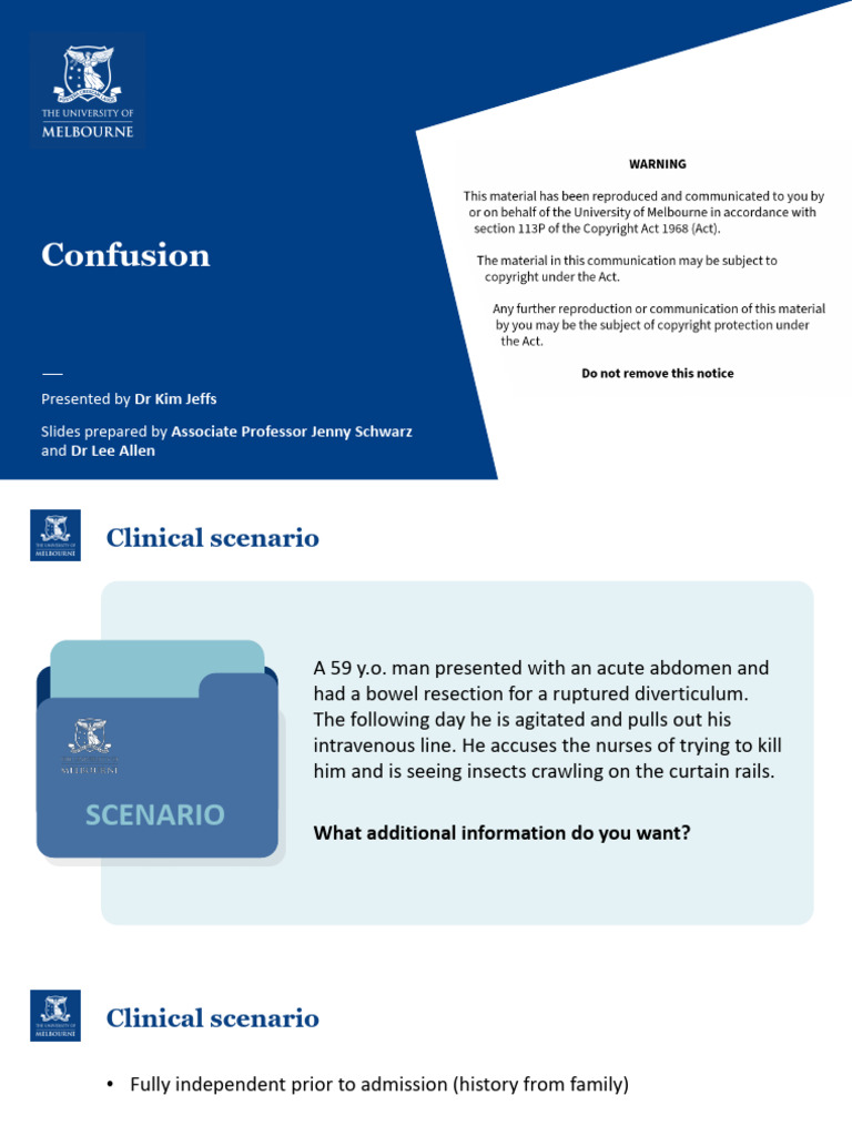 CRIT4 Confusion | PDF | Dementia | Hallucination