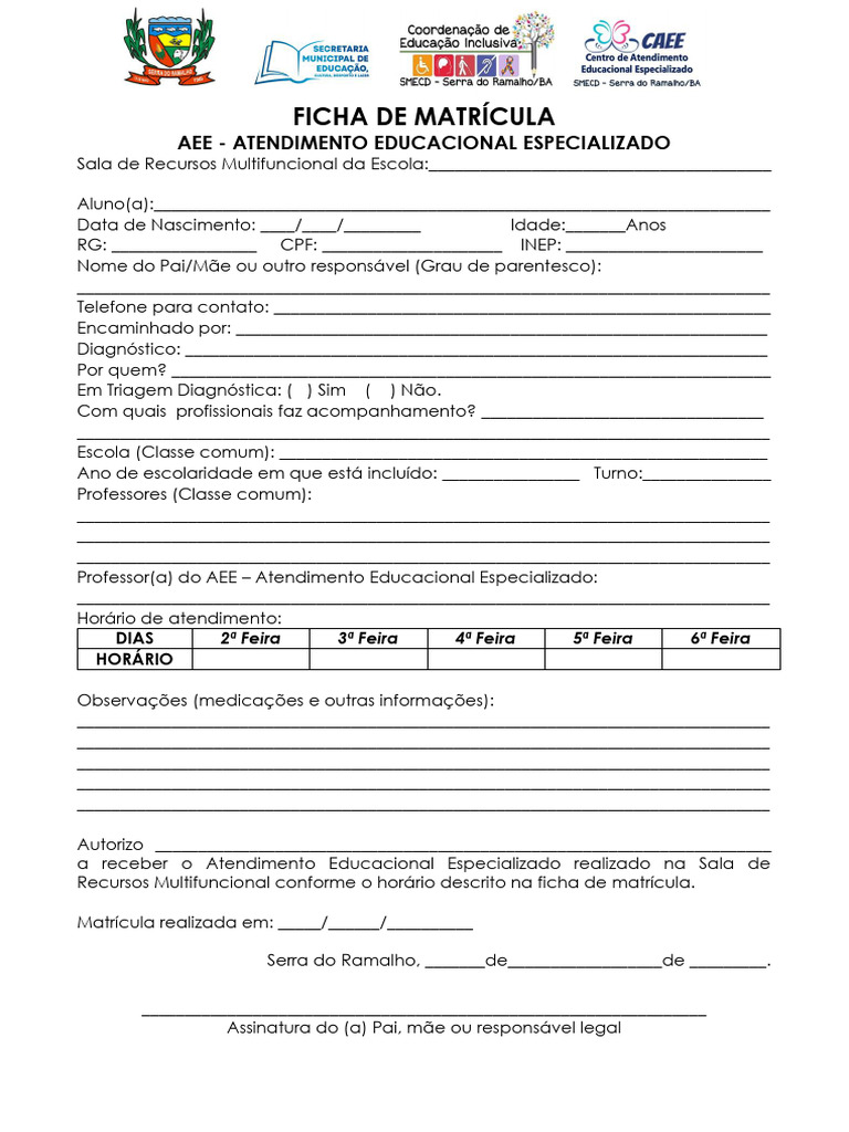 Fichas Aee 2022 | Download grátis PDF | Educação Especial