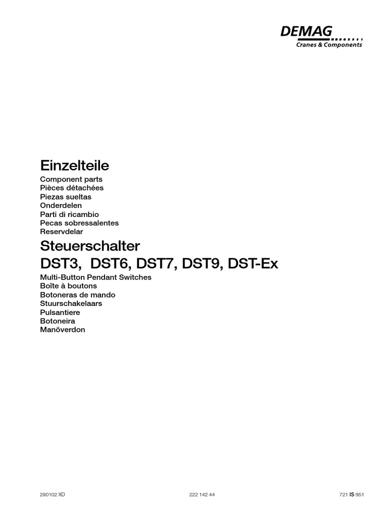 Schémas de commande Demag DST | PDF