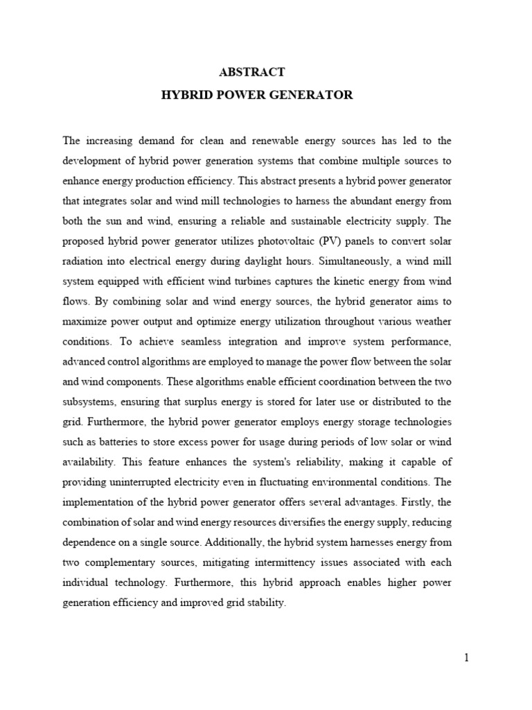 PP - 1 7th SEM | PDF | Solar Power | Wind Power