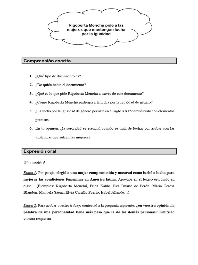 CE - Rigoberta Menchú | PDF