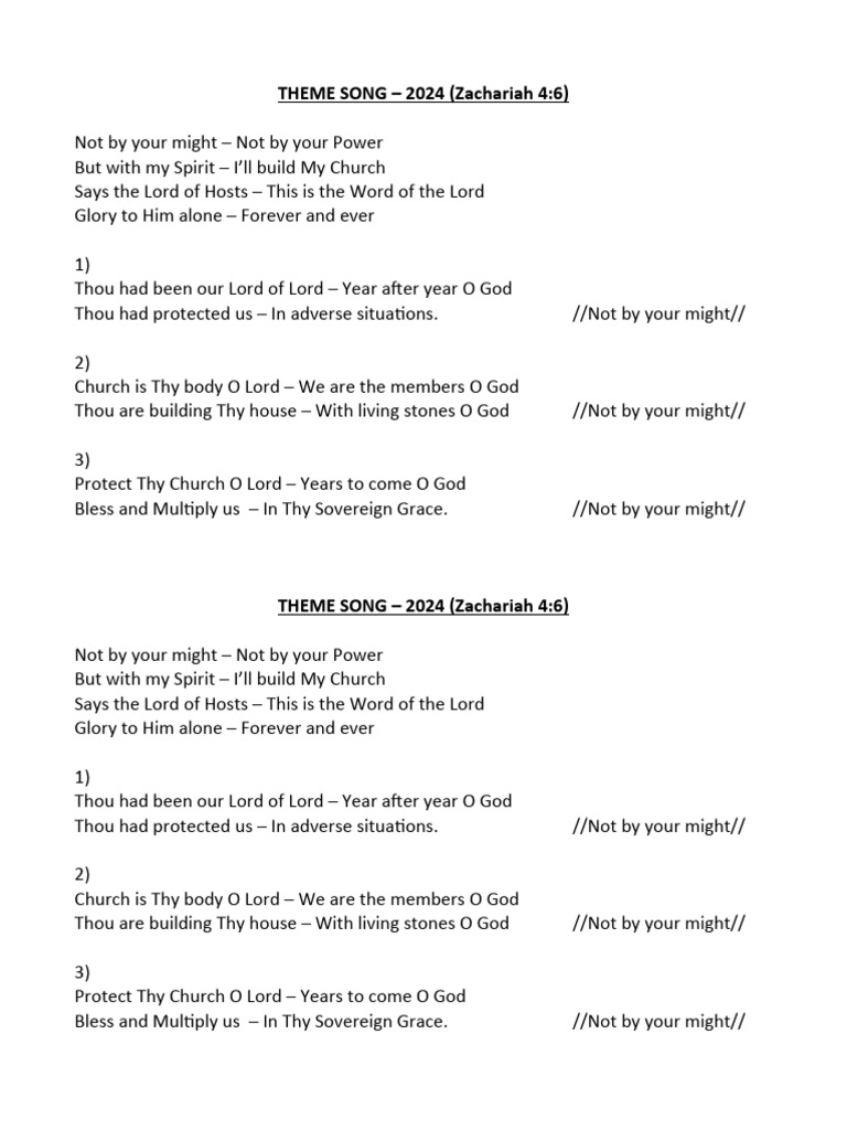 Theme Song English | PDF