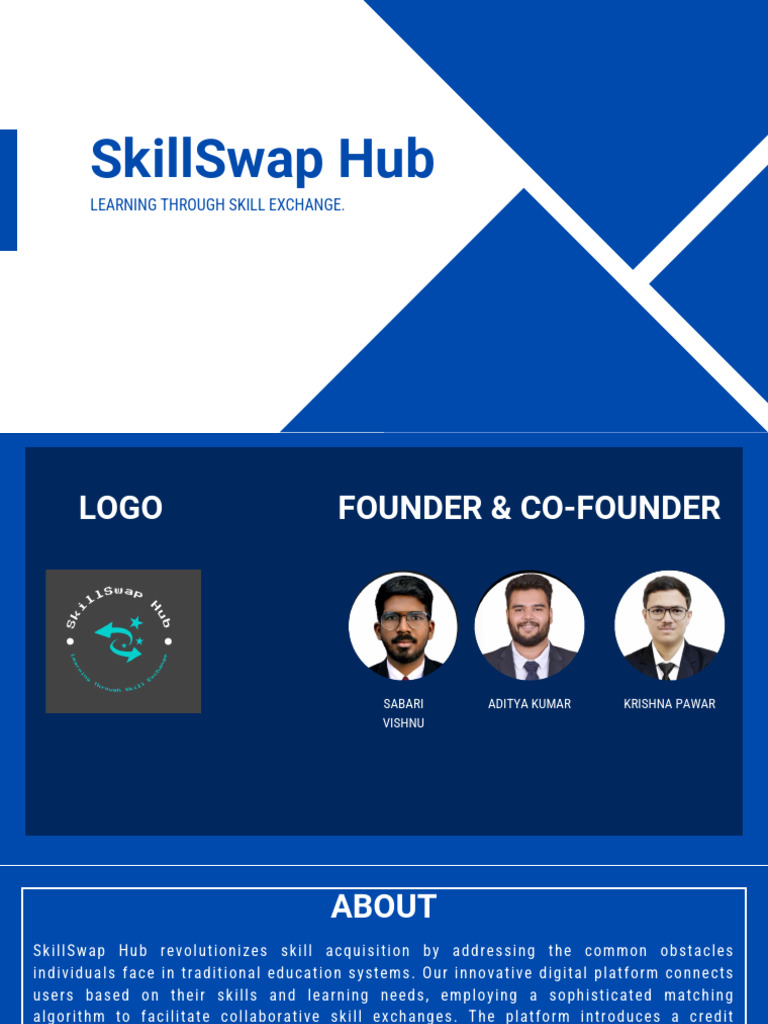 Skillswap Hub | PDF | Digital Marketing | Educational Technology