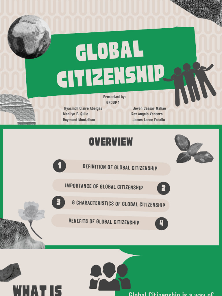 GROUP 1 Global Citizenship | PDF | Cross Cultural Communication ...