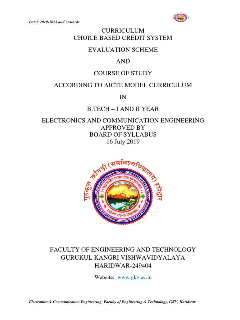 ECE Curriculum Overview 2019-2023 | PDF | Bipolar Junction Transistor ...