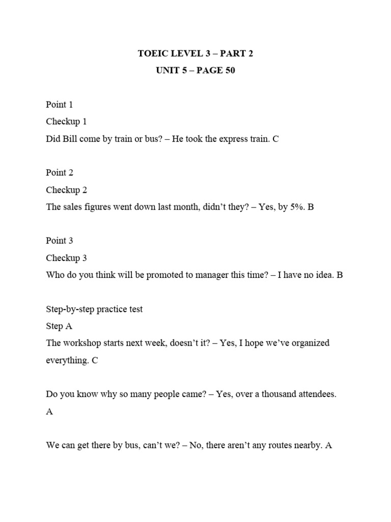 Parts 2 Units 56 Part 3 Unit 1 | PDF