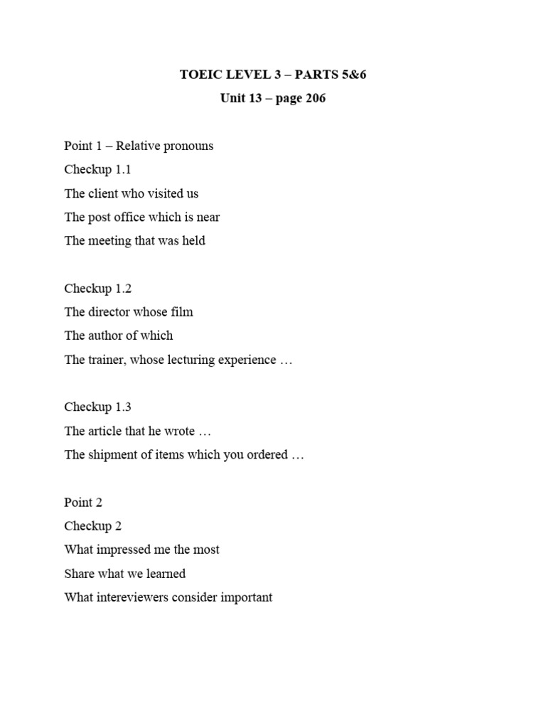 Parts 56 Units 13 14 Part 7 Units 1 6 | PDF | Career & Growth | Business