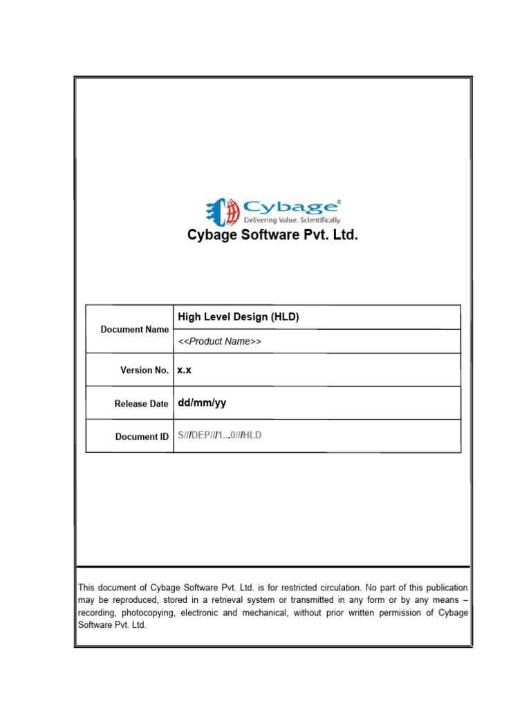 HLD Sample PDF Free | PDF | Databases | Share Point