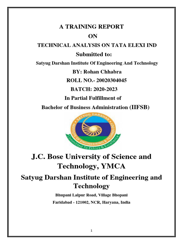 Technical Analysis for BBA Students | PDF | Market Trend | Technical ...