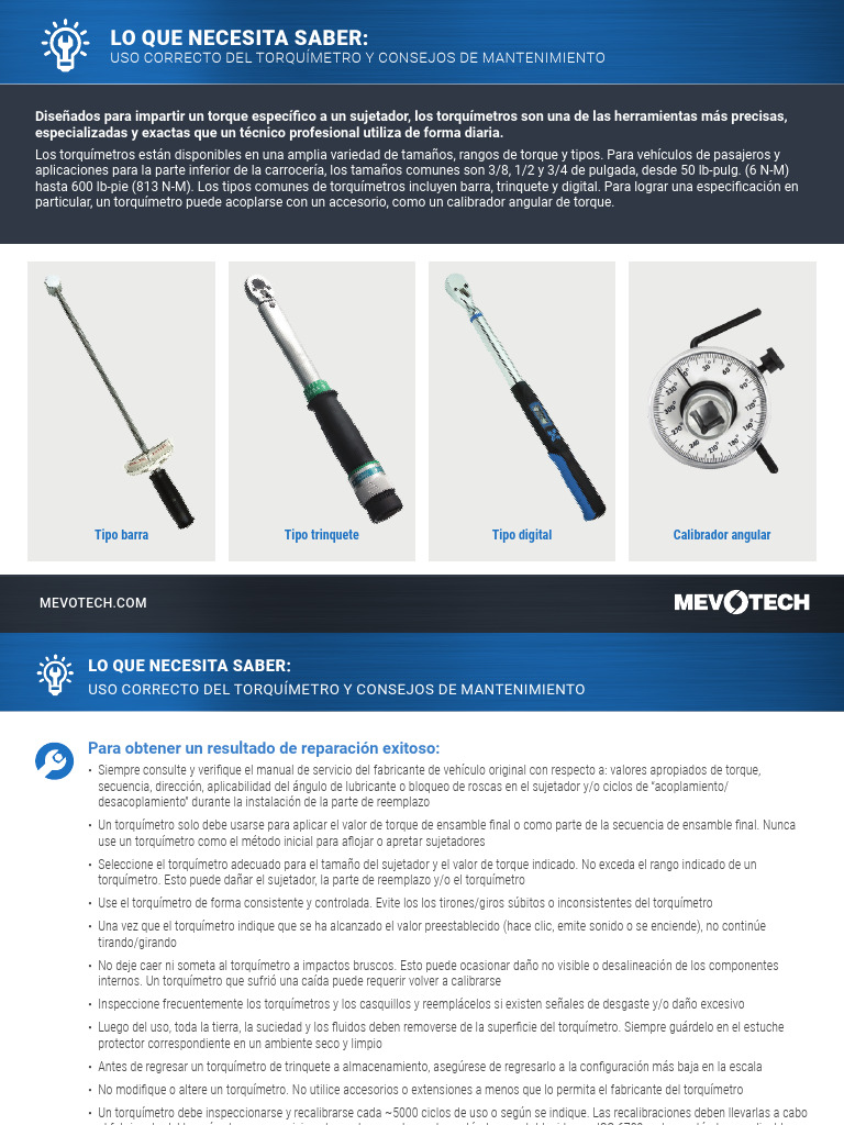 What You Need To Know Proper Torque Wrench Use and Maintenance Tips ES ...