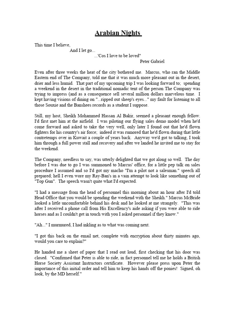 Arabian Night | PDF
