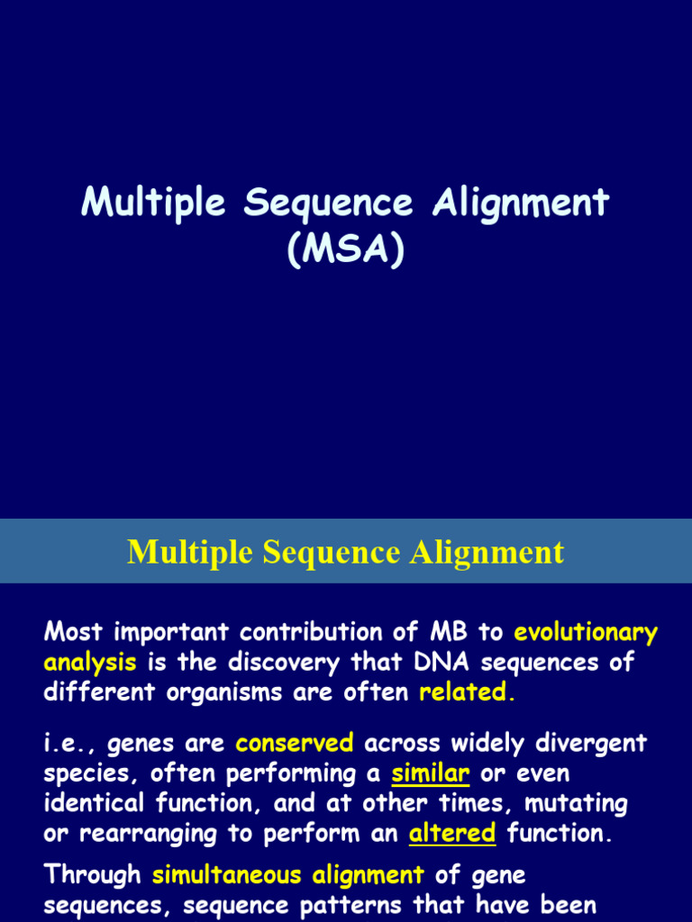 L8 Msa | PDF | Sequence Alignment | Conserved Sequence