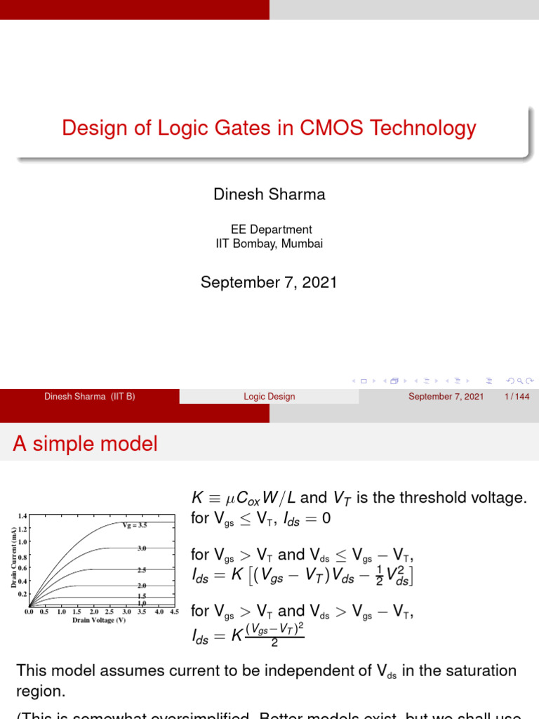 02 Logic-Design UptoMidSemPpt | PDF | Cmos | Logic Gate